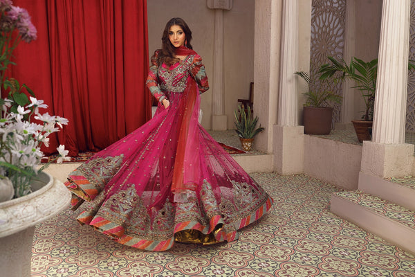 NB-5775 Shocking Pink Stitched Formal 3pc Suit